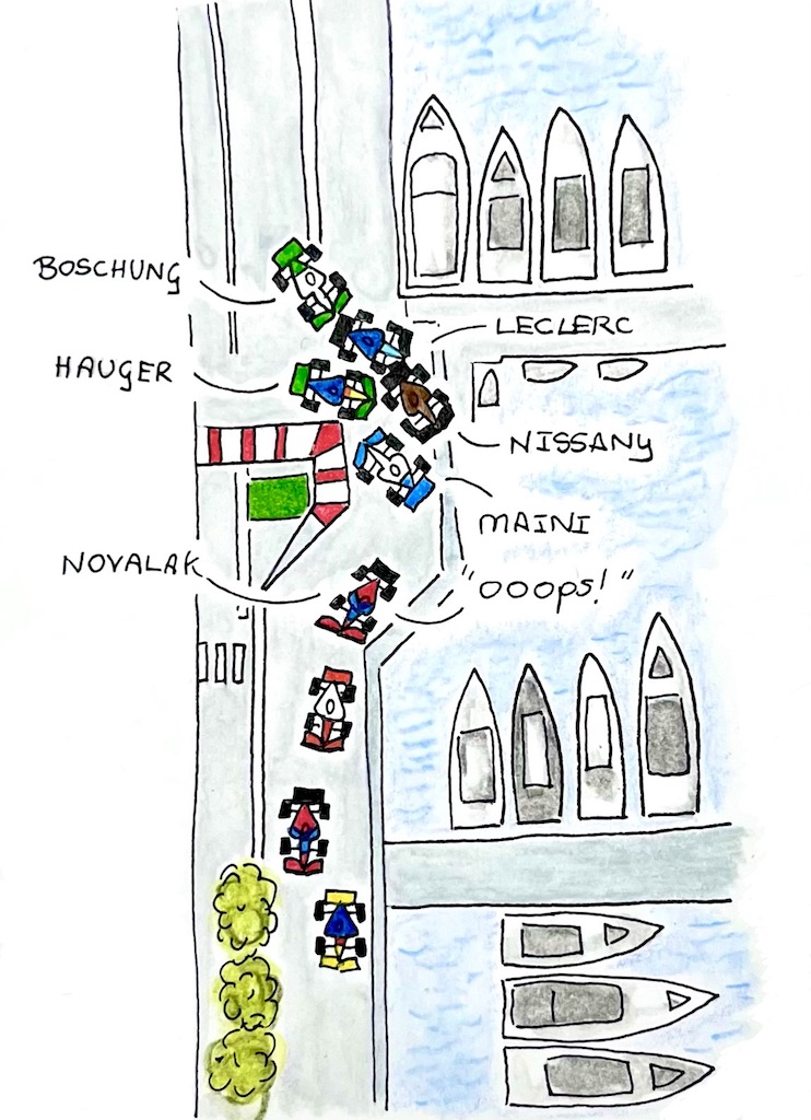 F2 Monaco 2023 - In the gravel trap